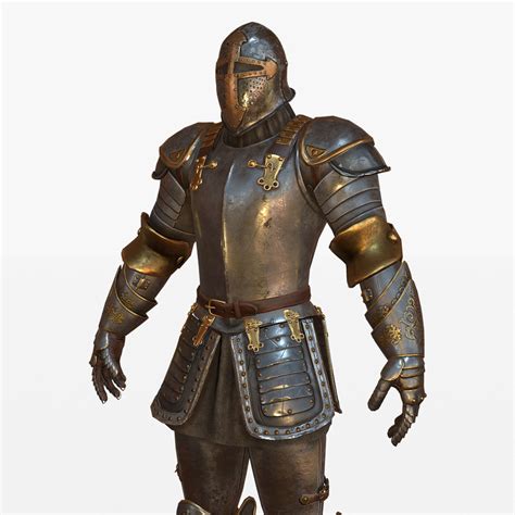 Medieval Armor Pbr 3d Model 89 Fbx Obj Max Free3d