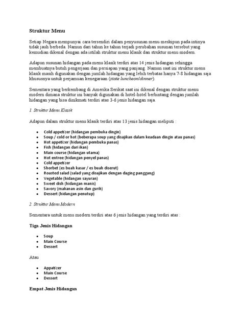Struktur Menu Pdf