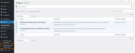Setup Password Sync With Active Directory LDAP Server
