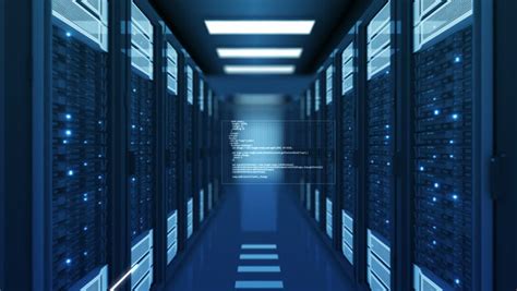 Flight Through Rack Servers Computer Data Stock Footage Video 100 Royalty Free 1033773452