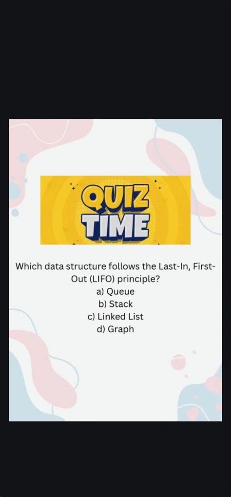 Techquiz Datastructures Coding Lifo Stack Problemsolving Silicon Forest