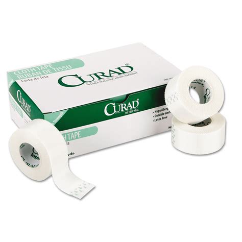 Curad First Aid Cloth Silk Tape Heavy Duty Acrylicsilk 1 X 10 Yds