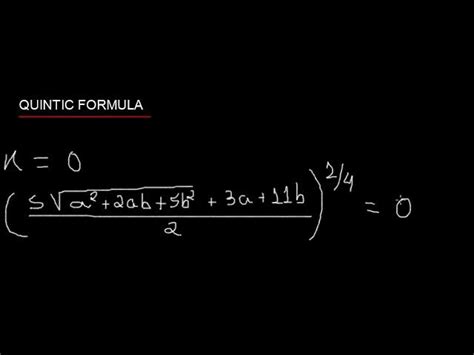 Quintic Formula