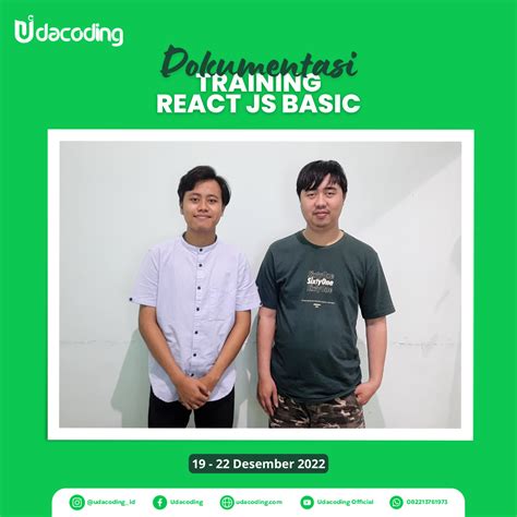 dokumentasi training reactjs basic offline udacoding