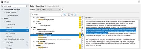 Java Intellij Idea Greys Out Some Unused Methods But Not All Stack Overflow
