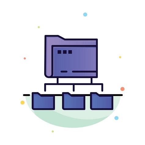 Folder Folders Network Computing Abstract Flat Color Icon Template 13121104 Vector Art At Vecteezy