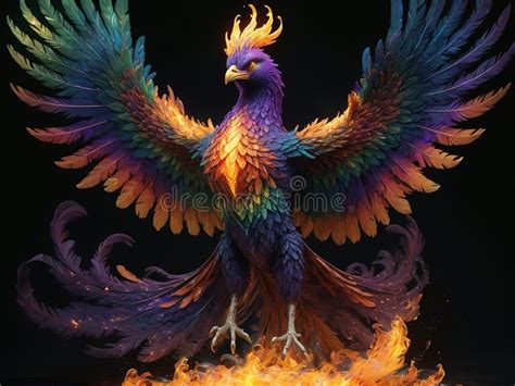 Glowing Phoenix Purple Stock Illustrations 153 Glowing Phoenix Purple