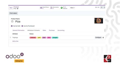 Multi Checkbox Attribute In The Odoo PPTX
