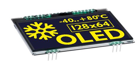 Ea Oledl128 6lga Display Visions Display Visions 2 9in Yellow Oled