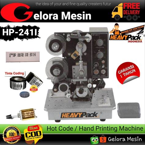 Jual Mesin Coding Expired Date Code Printer HP 241 I HEAVYPACK Shopee Indonesia