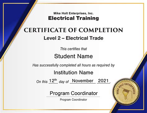 Electrical Technology Certificate