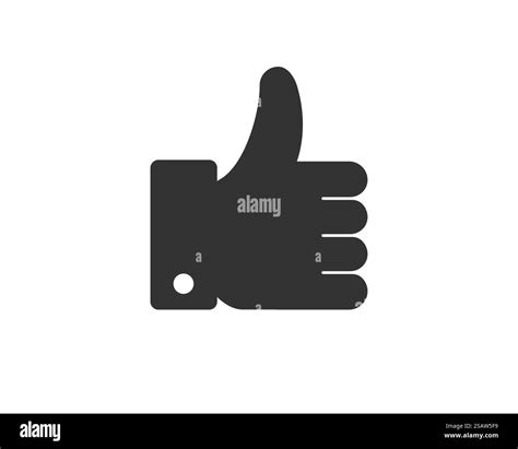 Like Button Hand Icon Vector Stock Vector Image And Art Alamy