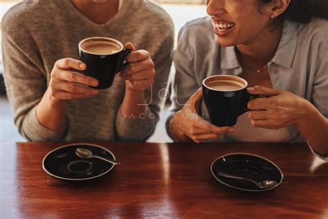 Two Friends Having Coffee Together Jacob Lund Photography Store
