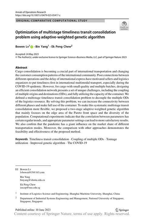 Optimization Of Multistage Timeliness Transit Consolidation Problem
