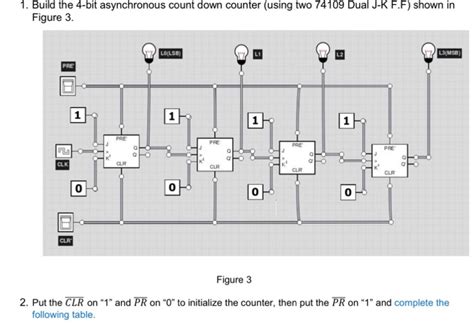 Solved Build The Bit Asynchronous Count Down Counter Chegg