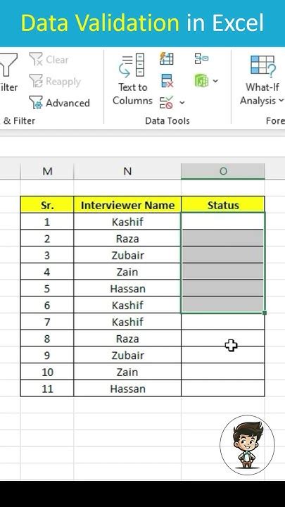 Data Validation In Excel Advancedexcelexceltutorialmsexcelmicrosoftshorts Youtube