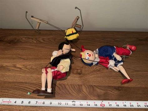 String Puppets A Bit Tangled • Second Floor Office Duck Soup Auctions String Puppets A Bit Tangled • Second Floor Office Duck Soup Auctions