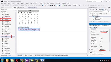Calender Control Selected Date Value Basic Functions Display In Aspnet