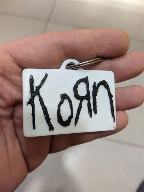 Korn Keychain By Rasty83 Download Free Stl Model