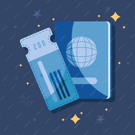 Premium Vector Passport With Ticket Flight