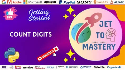 Count Digits Python தமிழில் Youtube