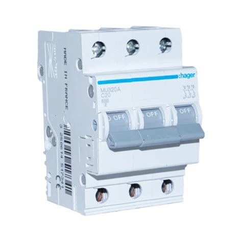 Interruptor Termomagnético C 3x20a 6ka 415v Hager Casa Lima