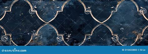 Retro Blue Diamond Leaf Cement Tile Texture For Vintage Backgrounds