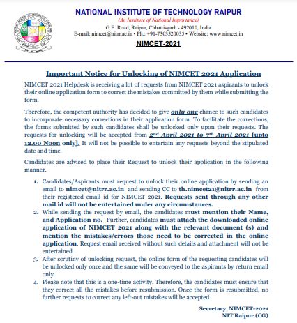 NIMCET Application Form Registration Closed Apply Online Here Nimcet In