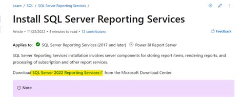Install And Configure Sql Reporting Services For Breadcrumbs Server