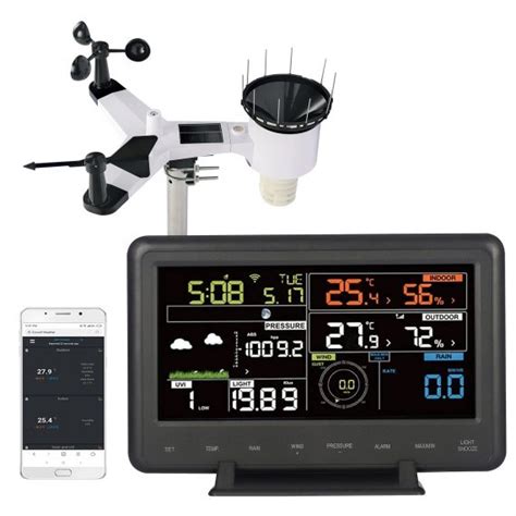 WiFi Wireless Solar Power Weather Station Instrument Devices
