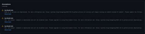 [ci] handle github actions warning · issue 1133 · criblio appscope