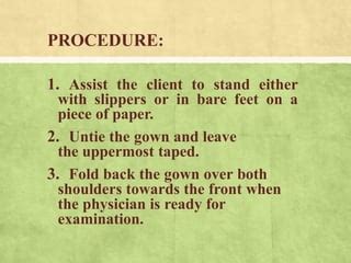 Positioning And Draping Of Patients During Medical Examination In The