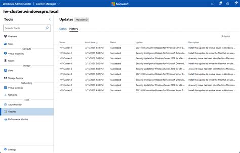 Install Updates For Server Clusters Using Windows Admin Center 4sysops