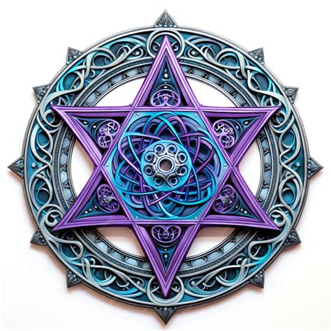 Premium Ai Image Beautiful Purple Pentagram Clipart Illustration