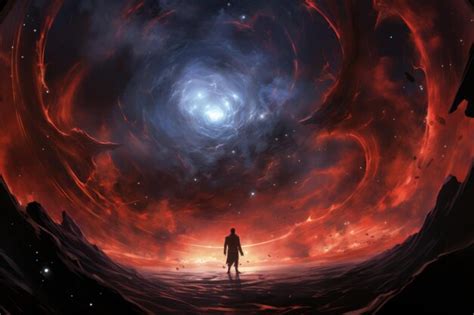 Premium Photo Mesmerizing Spiral Galaxy In Outer Space Generative Ai