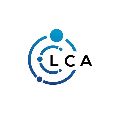 Lca Letter Technology Logo Design On White Background Lca Creative
