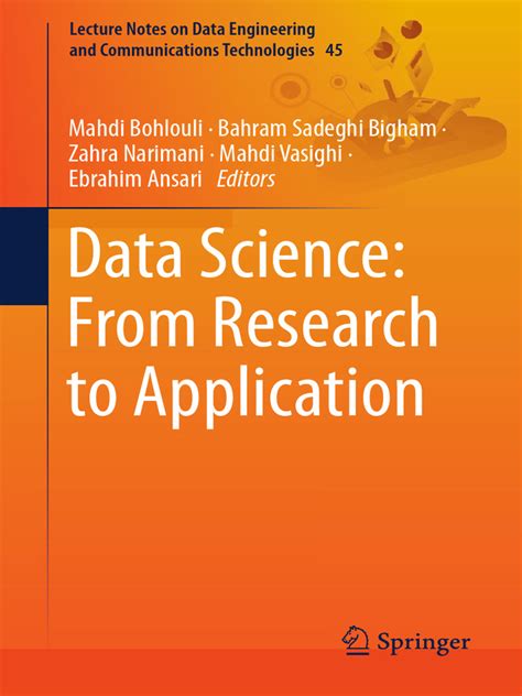 Data Science From Research To Application Pdf Cluster Analysis