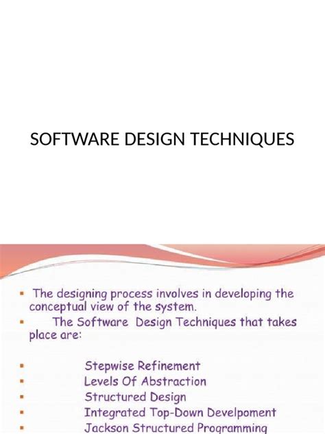 Unit 4 Software Design Techniques Pdf Art Technology And Engineering