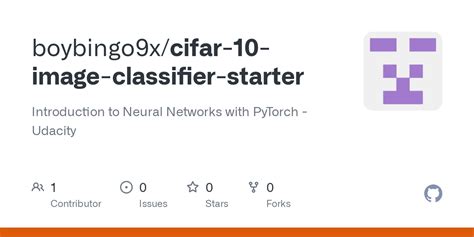 GitHub Boybingo9x Cifar 10 Image Classifier Starter Introduction To