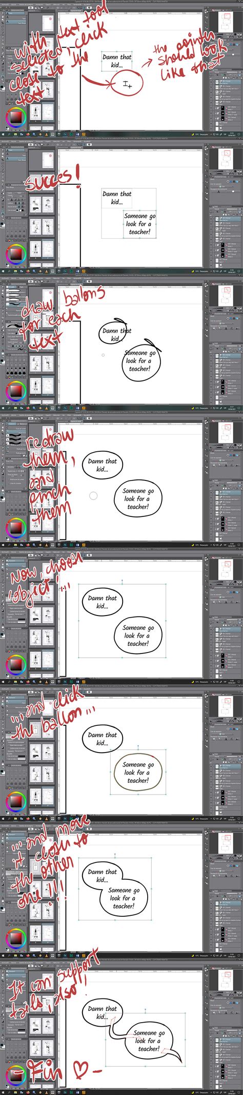 How I Make Simple Speech Bubbles Tutorial Art Comics Tapas Forum