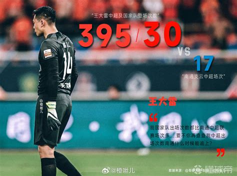 无知者无畏！王大雷助攻次数超过南通支云这赛季中超