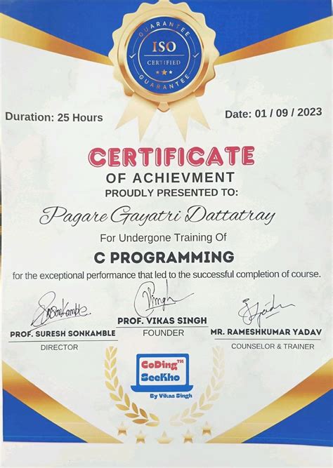 gayatri pagare on linkedin c programming