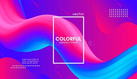 Abstract 3d Background Colorful Wave Fluid Shape Stock Vector Illustration Of Abstract