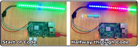 interface a ws2812 rgb with raspberry pi 4 the engineering projects