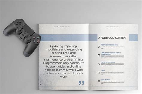 Coder Portfolio And Resume Coder Indesign Templates Resume