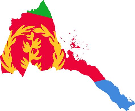 Flag Map Of Eritrea Commonswikiproject Flag Map Wikimedia Commons