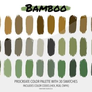 Procreate Color Palette Bundle 4 Palettes China Instant Download Digital File Color Swatches