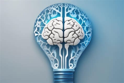 Premium Ai Image Human Brain And Light Creative Abstract Background