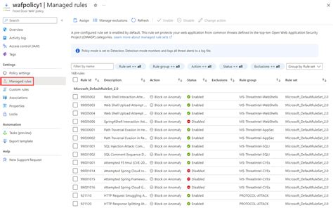 教程：为 azure front door 创建 waf 策略 azure 门户 microsoft learn